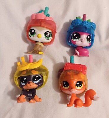 Littlest Pet Shop Lot Of 4 Drink Pets New Gen Cooler Crew | eBay