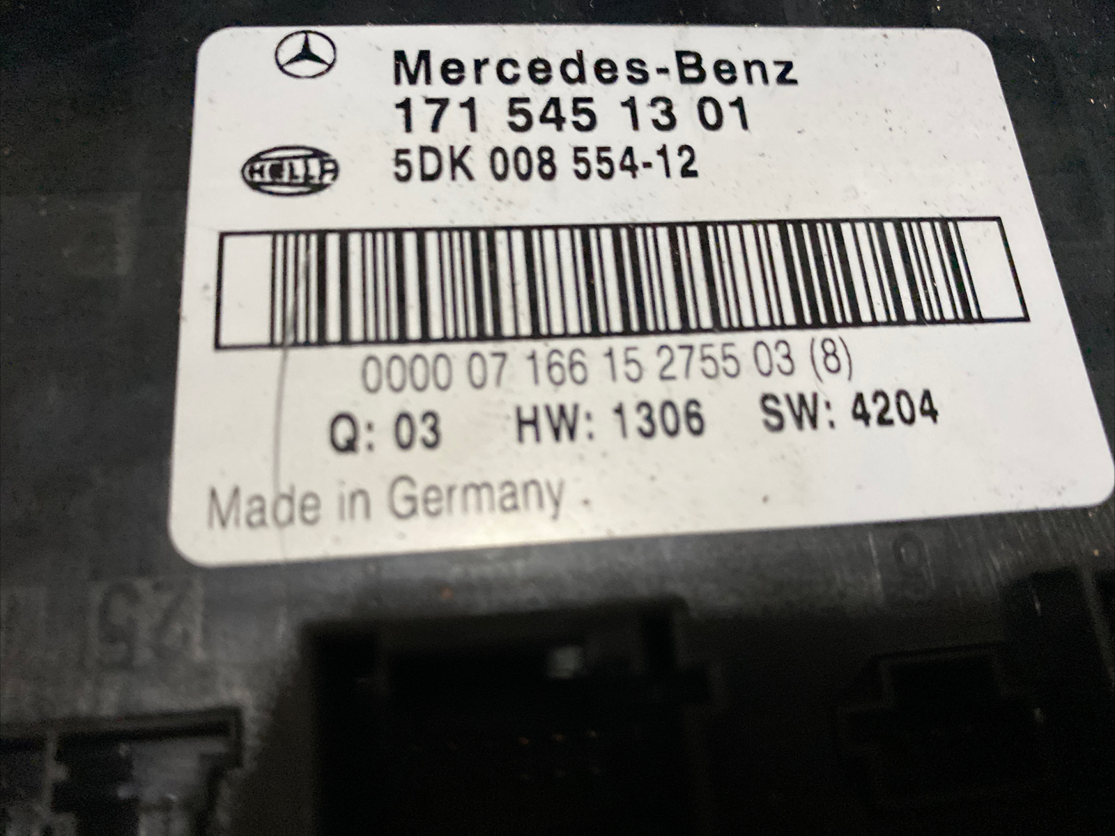Mercedes-Benz R171 SLK 200 KOMPRESSOR Rear SAM Unit A1715451301 | eBay UK