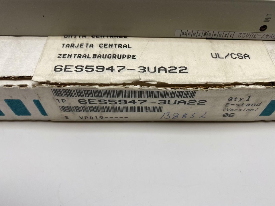 Siemens Central Unit 6ES5947-3UA22 Central Process Unit CPU 948 Version ...