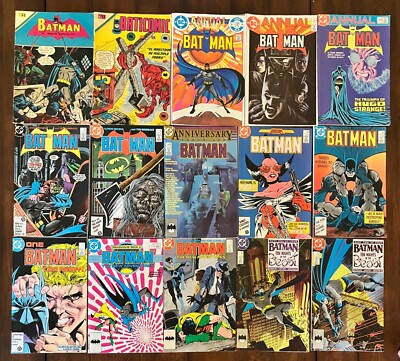 30 issues BATMAN #398 to #497 comics from the 1980's...$375 VALUE ...