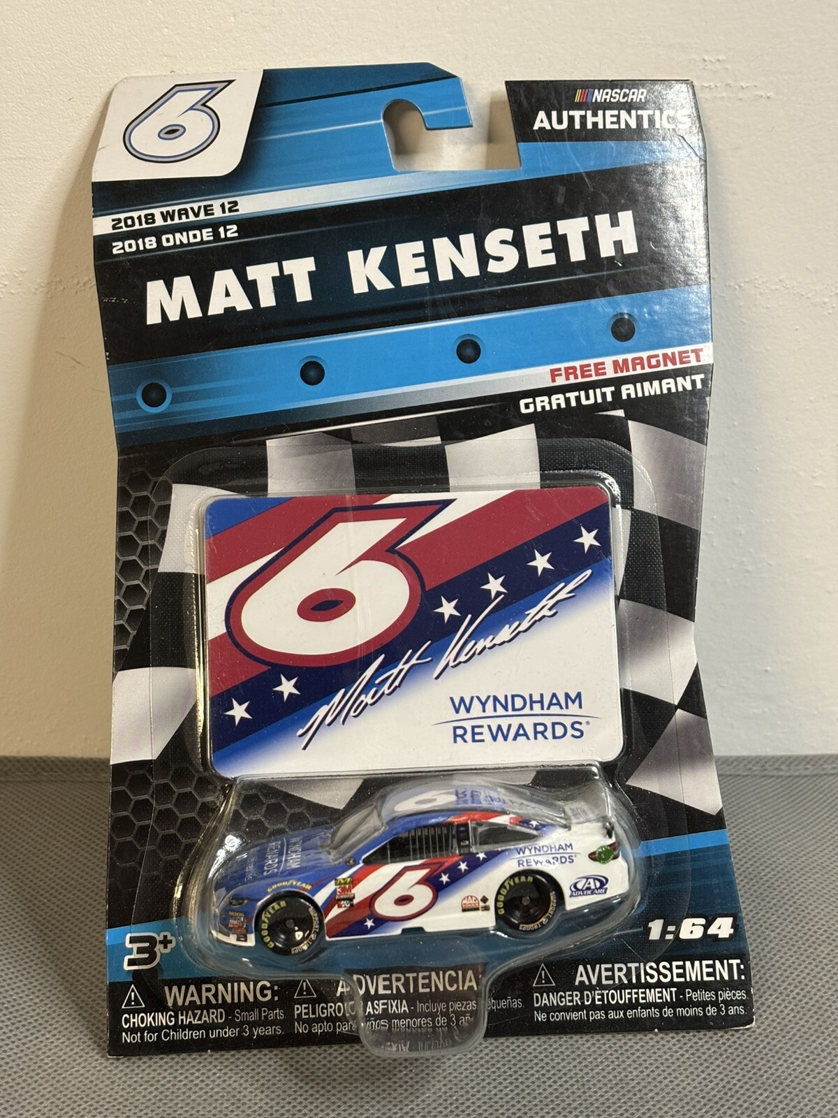 Matt Kenseth 2018 Wyndham Rewards Patriotic 1/64 Nascar Authentics ...