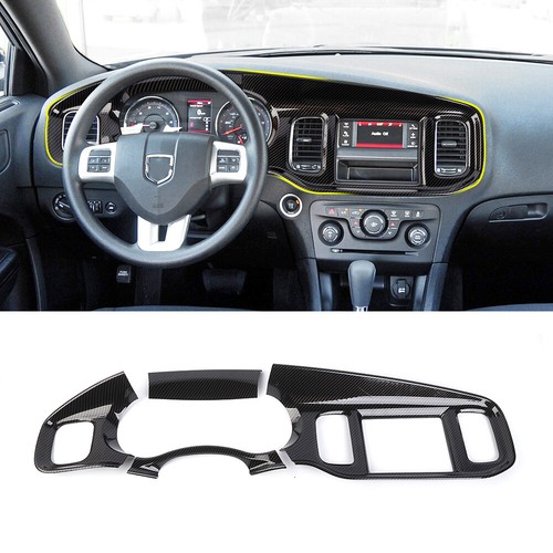 Carbon Fiber Center Console Instrument Panel Dash Trim For 2011-14 ...