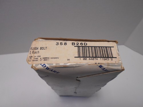 IVES Flush Bolts 358 B26D Industrial Doors With Instructions. 2 Pcs ...