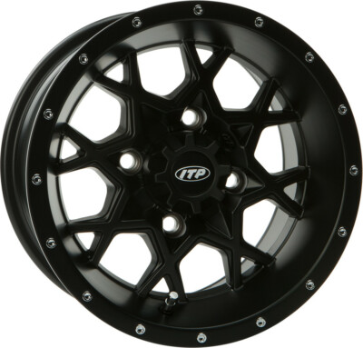 I.T.P. [1428637536B] Hurricane Wheel Black 14X7 4/110 2+5 | eBay