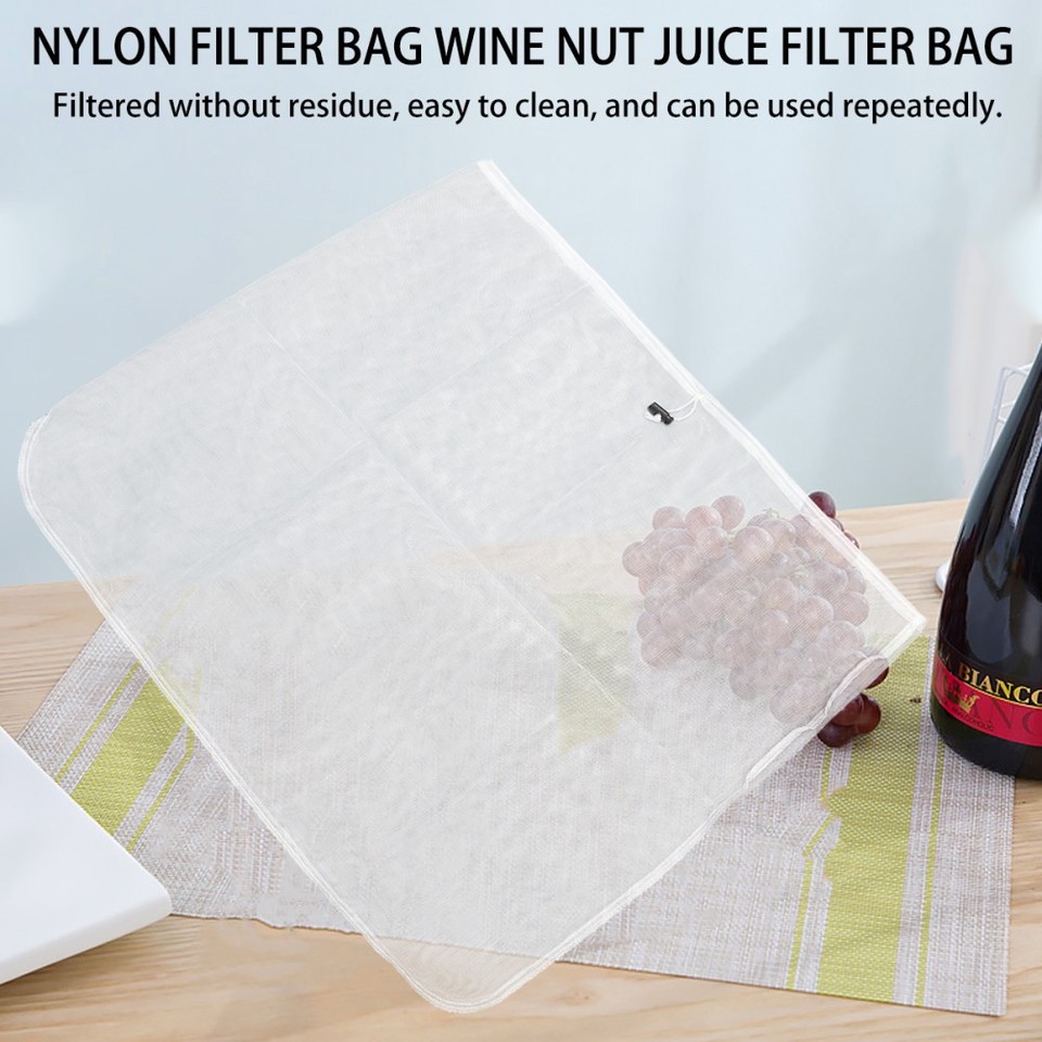 Beer Filter Bag Nylon Food Grade Fine Mesh Grain Filter Pouch For Home ...