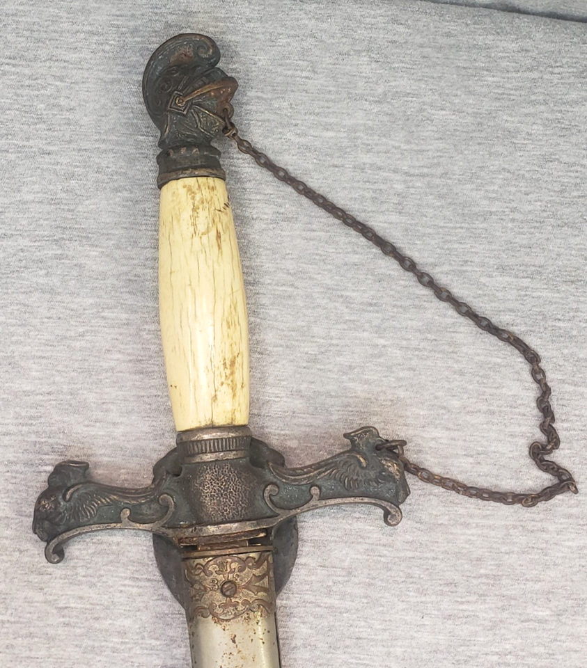Antique Ancient Order Knights Of The Mystic Chain Fraternal Sword ...