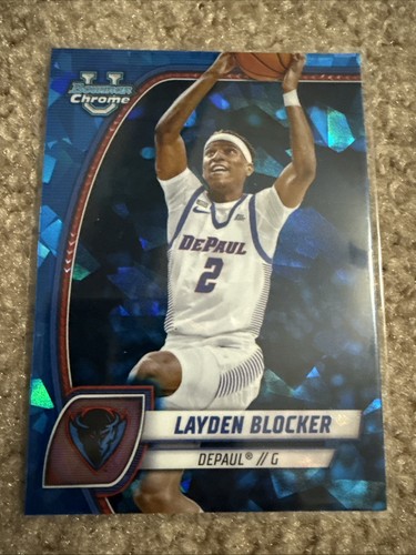 2024-25 Bowman University Chrome Sapphire #95 Layden Blocker | eBay