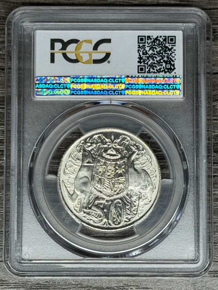Australia 1966 Silver Round 50 Cent 50c PCGS MS64 Gem BU UNC Blast ...