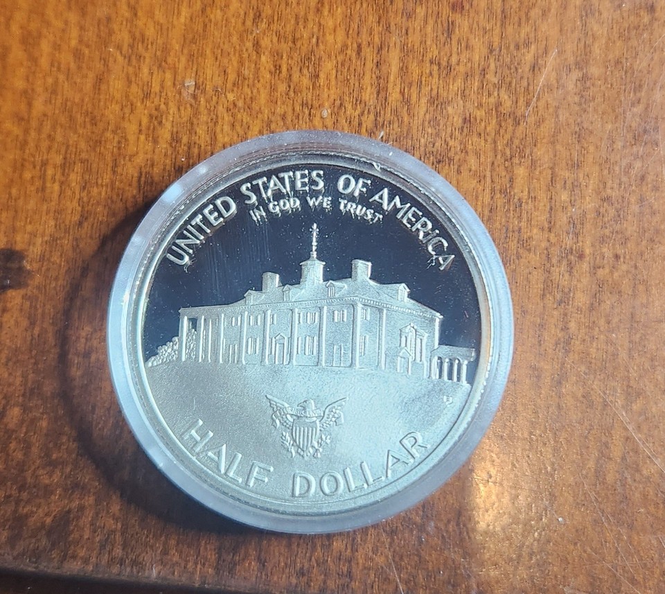 1982 S Proof George Washington Commemorative Half dollar 90% silver W ...