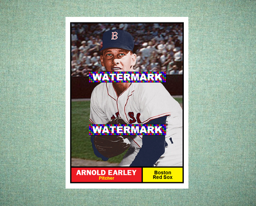 Arnold Earley Boston Red Sox 1961 Style Custom Baseball Art Card | eBay
