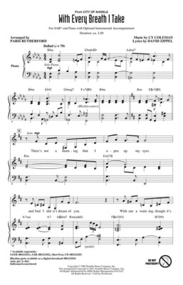 With Every Breath I Take (from City of Angels) Jazz Chorals SAB | eBay