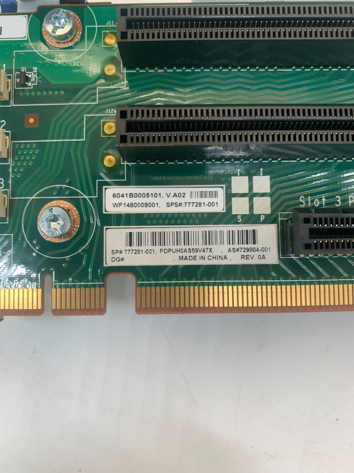 Scheda Riser HP 777281-001 Per Server HP Proliant DL380 Gen 9 3 Slot ...