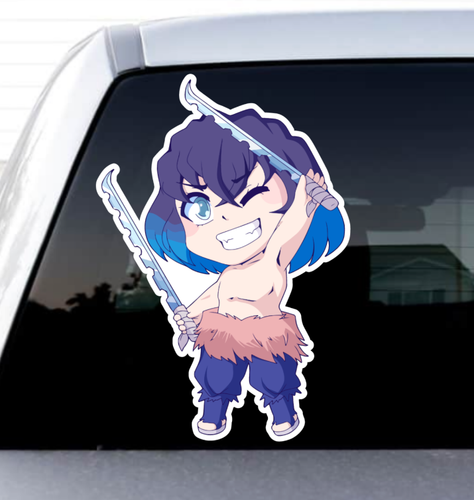 Anime Demon Slayer Inosuke Boar Handsome - Vinyl Decal Truck Car ...
