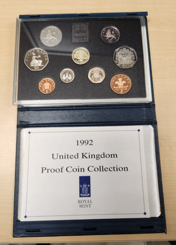 1992 United Kingdom Proof Coin Set w/ EU Council 50P - COA | eBay