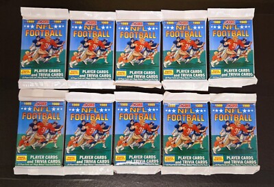 1989 SCORE FOOTBALL PACKS _ BARRY SANDERS RC, AIKMAN, D. SANDERS ...