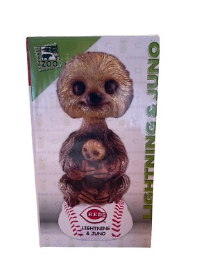 2024 Cincinnati Reds Cincinnati Zoo Lightning & Baby Juno Sloth ...