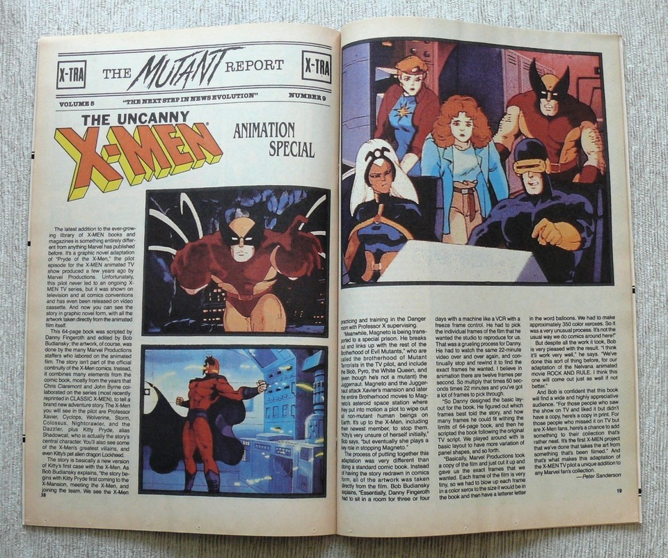 Marvel Age #94 (Marvel 1990) X-Men animation special; Russ Heath cover ...