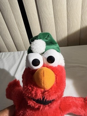 Kohl's Cares Elmo Plush 12" Doll Green Santa Hat Christmas Stuffed Toy ...