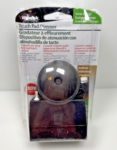 Westek Touch Pad Dimmer Indoor 200W 6043BC Lot of 2 Black Pads Read ...