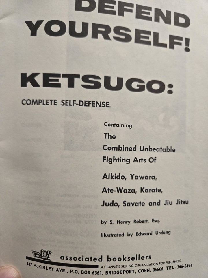 DEFEND YOURSELF! KETSUGO: By S. Henry. Robert Esq. Illustrated VG | eBay