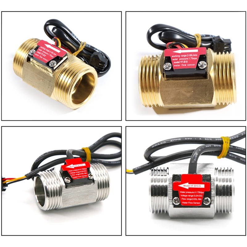 Stainless Steel G1 Water Flow Meter Hall Effect Flowmeter for Turbine ...