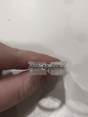 Beeline Fashion Jewelry Silver Gem Embedded Ring Medium | eBay