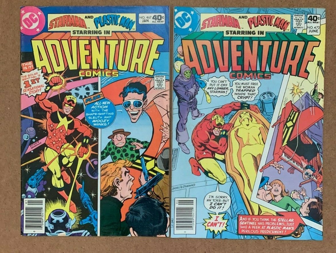 Adventure Comics 467 & 472 DC Comics 1st Starman Prince Gavyn Ditko Art ...