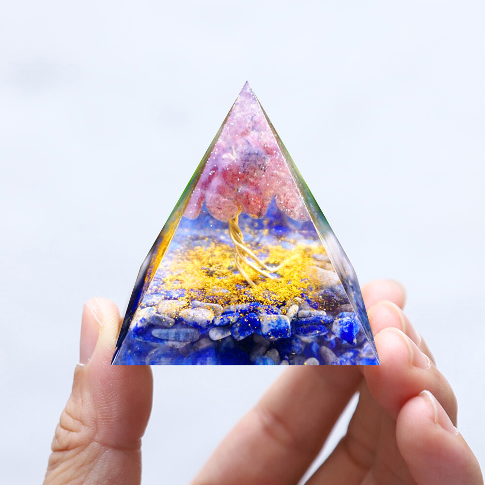 5cm Pyramid Tree of Energy Converter Crystal Heal Stone | eBay