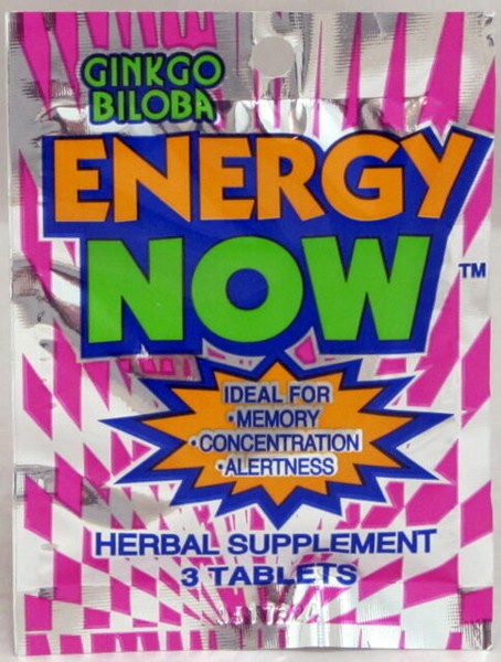 Energy Now Ginkgo Biloba Herbal Supplement - 3 Tablets for sale online ...