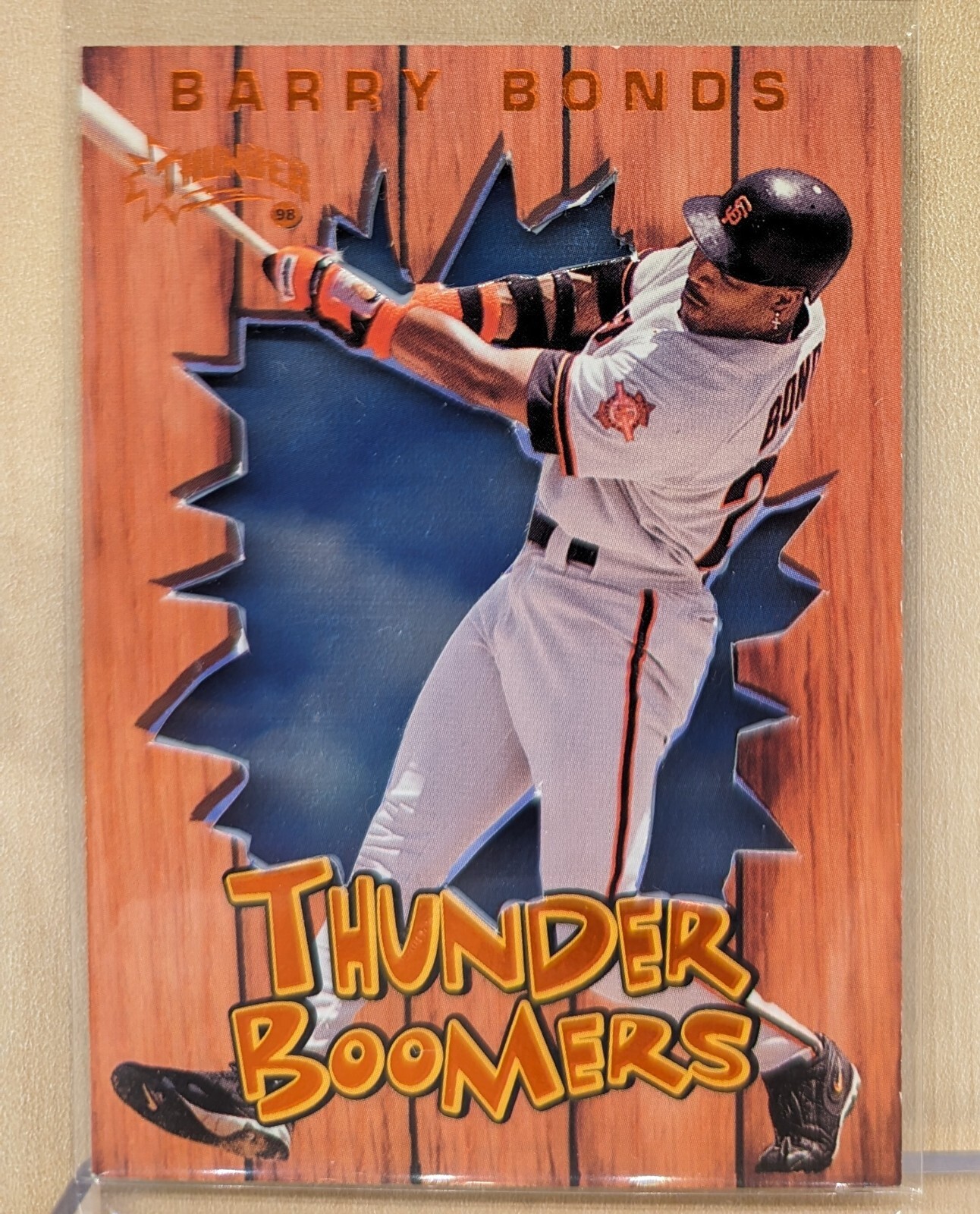 1998 Skybox Circa THUNDER BOOMERS #2 Barry Bonds Giants ACETATE WINDOW ...