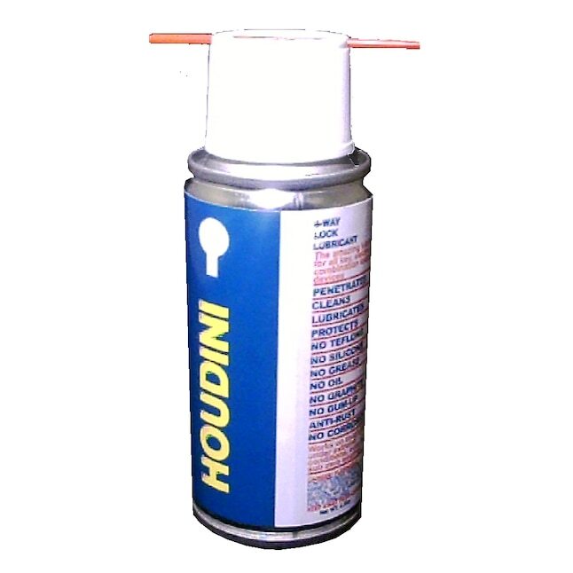 Houdini 2.5oz 4 Way Lock Lubricant - Locksmith Recommended Made in USA ...