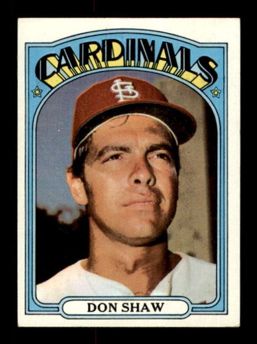 1972 Topps #479 Don Shaw EX/EX+ Cardinals 560918 | eBay