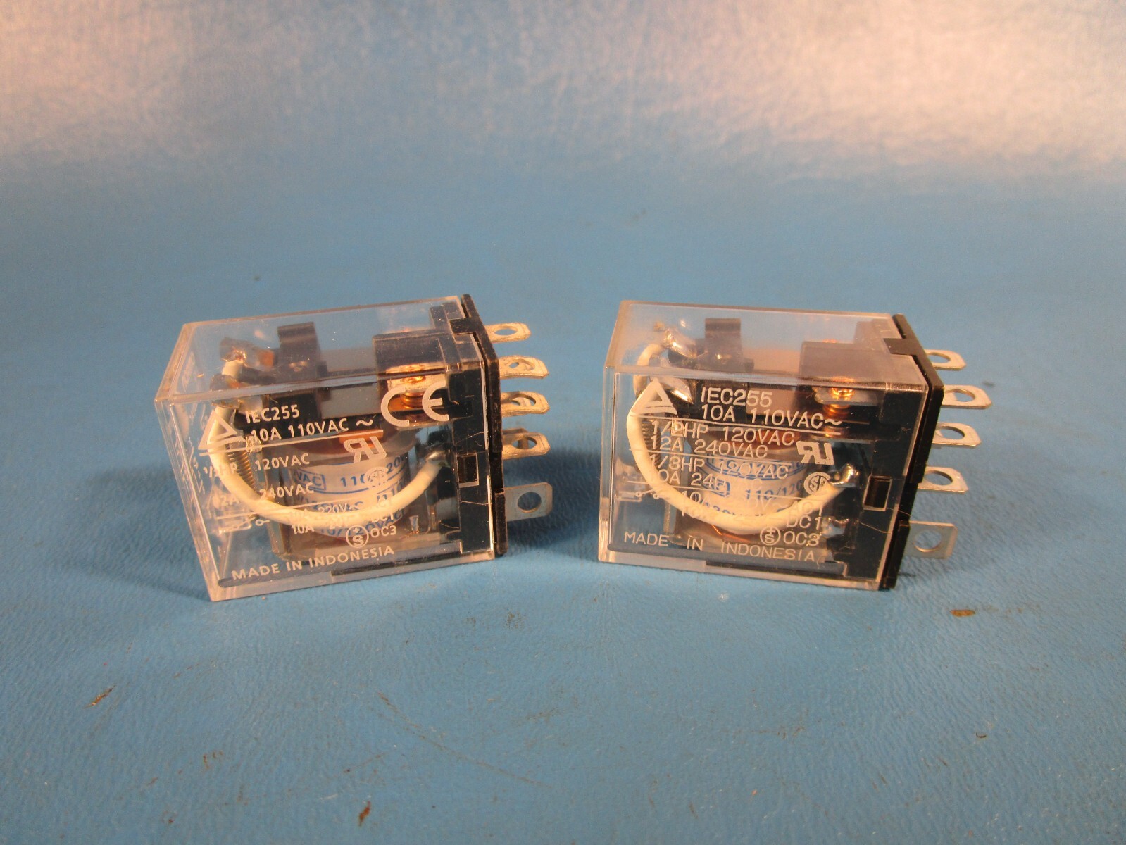 LOT OF 2 OMRON LY2 110/120VAC, 2W928, Relay: Socket Mounted, 10 A ...