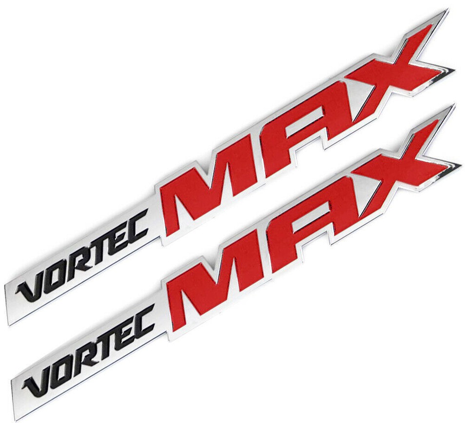 One Pairs Of Silverado Vortec MAX High Emblems Badges Decals - Red and ...