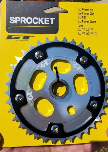 LAST ONE GT Power Disc 36T 3 Wing Logo Sprocket Performer Dyno Pro Bmx ...