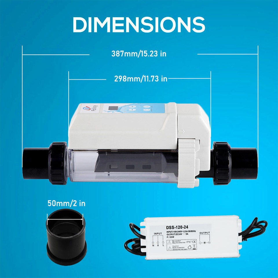 Salt Chlorine Generator Pool Water Complete Salt Chlorinator System ...