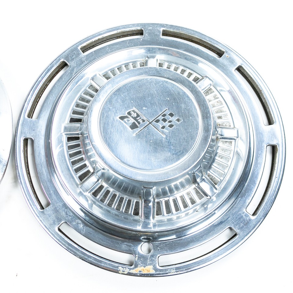 1958 And 1960 Chevrolet Corvette Mixed Hubcaps 1 Pair USED | eBay