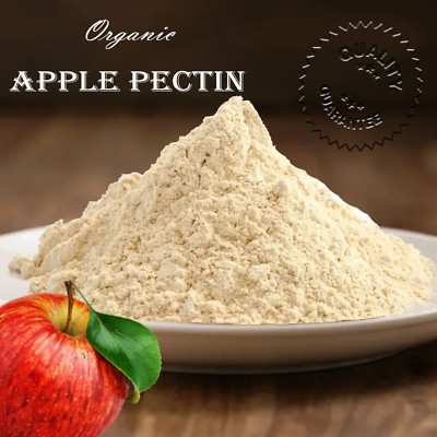 ORGANIC APPLE PECTIN POWDER SUGAR FREE NO FILLERS 100% NATURAL Weight ...