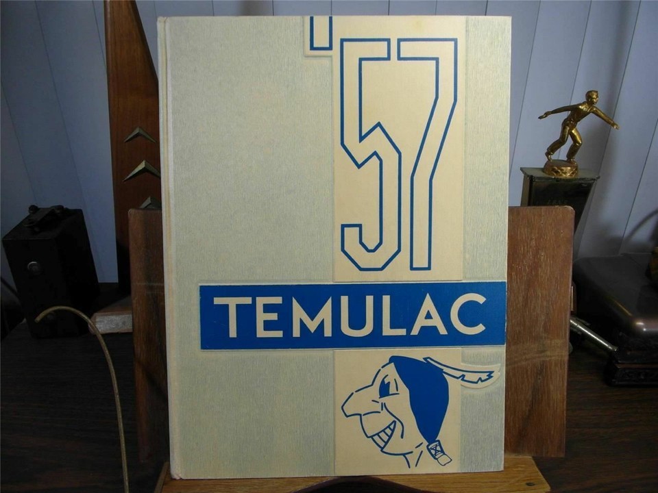 1957 Mike Lind Notre Dame Football Calumet High School Yearbook Chicago ...