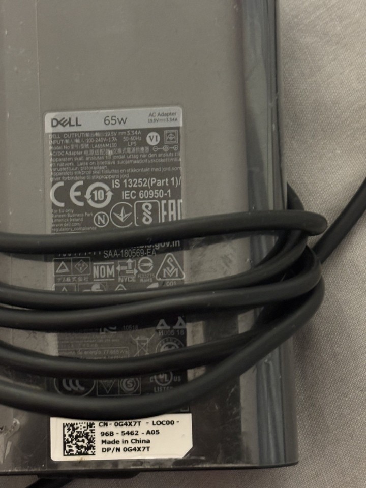 NEW Genuine Dell 65W AC Power Adapter/Charger Barrel Type | eBay