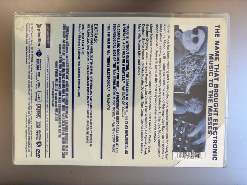 Moog DVD - Hans Fjellestad Robert Moog Electronica Music Documentary ...