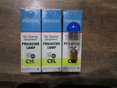 3 NOS Sylvania CEL Projector Projection Light Bulbs Lamps 120V 110W ...