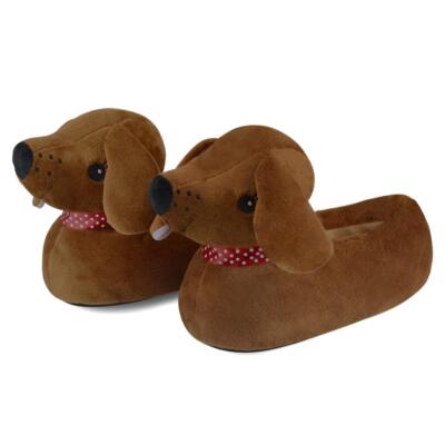 A2Z Ladies Slippers 3D Animal Sausage Novelty Warm Winter Soft Comfy ...