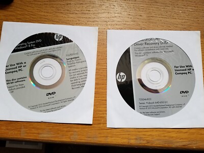 HP Windows 8 Pro 64-bit & Application Driver Setup DVDs - No Key | eBay
