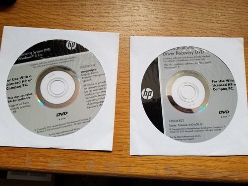 HP Windows 8 Pro 64-bit & Application Driver Setup DVDs - No Key | eBay