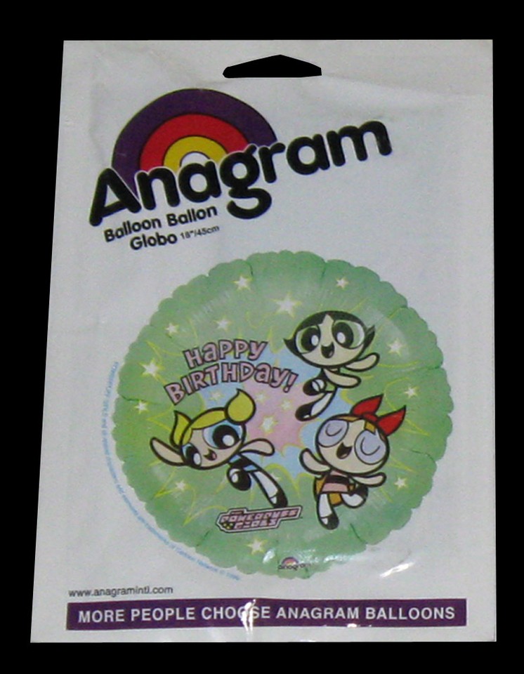 18" Anagram Balloon Antz/Powerpuff/Lion King/Digimon/YuGiOh Pick Your ...