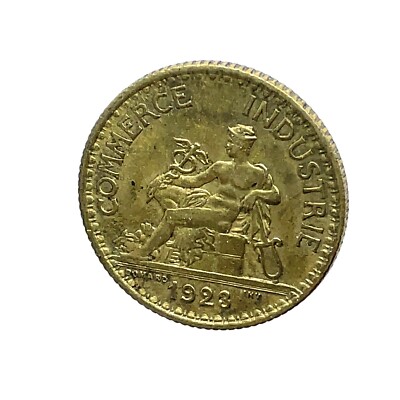 FRANCE, 1923, 1 FRANC, ALUMINUM BRONZE COIN. BU. KM#876 | eBay