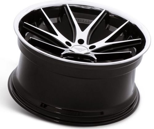 22" FERRADA FR2 MACHINED BLACK CONCAVE WHEELS RIMS FITS CAMARO LT SS ...