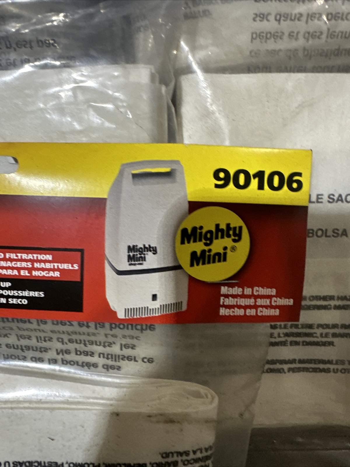 10 Packs Genuine Mighty-Mini Vacuum 3 Cleaner Bags & 1 Secondary Filter ...