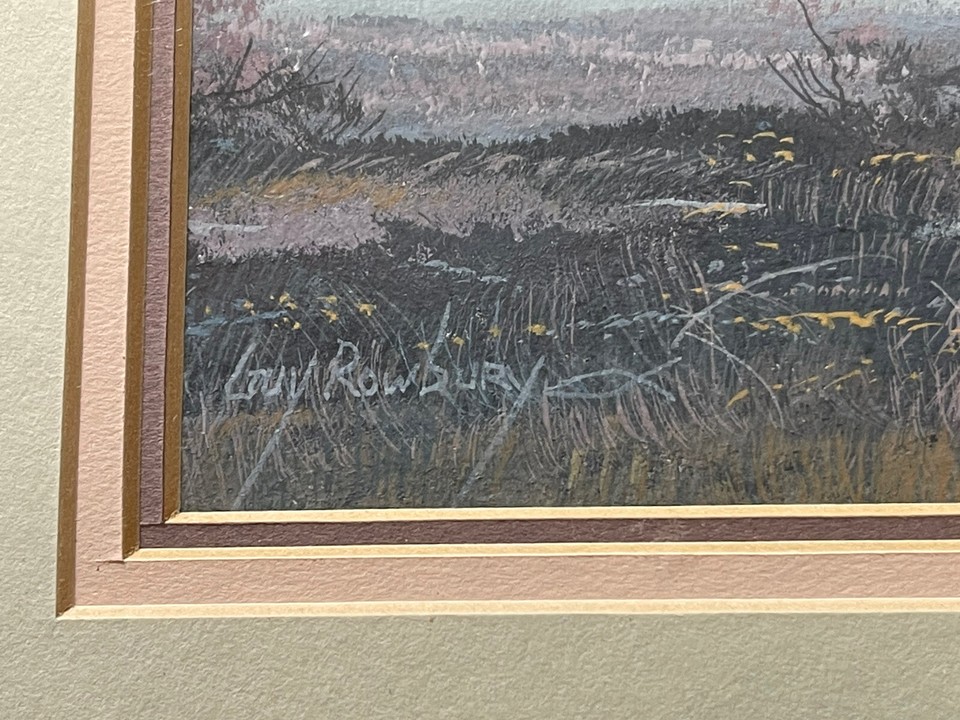 Guy Rowbury Painting Indian Tipi Landscape Camp Native American Listed ...